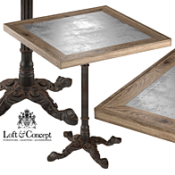 VINTAGE RESTAURANT TABLE SQUARE - Столы - 3D модель