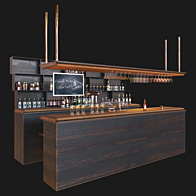BAR \ BAR RECEPTION DESK - Restaurant - 3D model