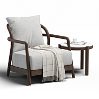 Flexform Tosca & Jiff - Arm chair - 3D model