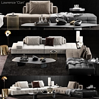 Minotti Lawrence Clan seating system set_01 - Диваны - 3D модель