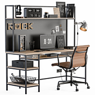 Poliform Work Desk - Office Set 152 - Office furniture - 3D model