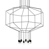 Vibia Wireflow 0299 - Pendant light - 3D model