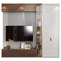 Neoclassical TV wall 004 - ТВ стенка - 3D модель
