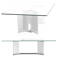Bernhardt Jet Set Double Pedestal Dining Table - Столы - 3D модель
