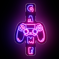 Gamer Mode On Neon Sign - Neon - 3D model