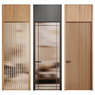 Interior door 228 - Sliding wooden door - Doors - 3D model