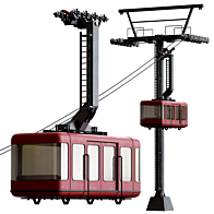 Cableway - Transport - 3D model