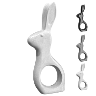 Статуэтка кролика - Скульптуры - 3D модель