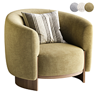 Saba Italia, Chance - Arm chair - 3D model