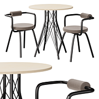 Kitchenette Wossner Salita - Table + Chair - 3D model