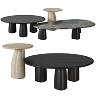Poliform Tribeca Table Set x 3 - Table - 3D model