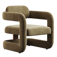 Barkley OM - Arm chair - 3D model