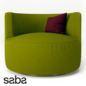Saba Italia, Chance - Arm chair - 3D model