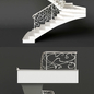 Classical wrought iron stair - Staircase - 3D model
