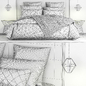 Bed and bed sheet set 1 - Bed - 3D model