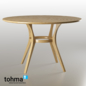 ENSO. Oak Round Dining Table - Table - 3D model