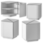 Meridiani Dimitri Bedside Table - Sideboard & Chest of drawer - 3D model