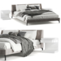Meridiani Louis up Bed - Bed - 3D model