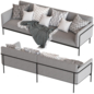 Globewest Natadora Scribe 3 Seater Sofa - Sofa - 3D model