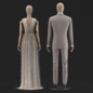 Mannequin set 03 - Сlothes and Footwear - 3D model