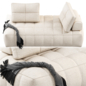CHEESE SCANDINAVIAN FABRIC SQUARE TOFU BLOCK MODULE SOFA - Sofa - 3D model
