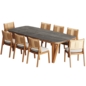 Roc Outdoor Dining Table And Chairs - Table + Chair - 3D model