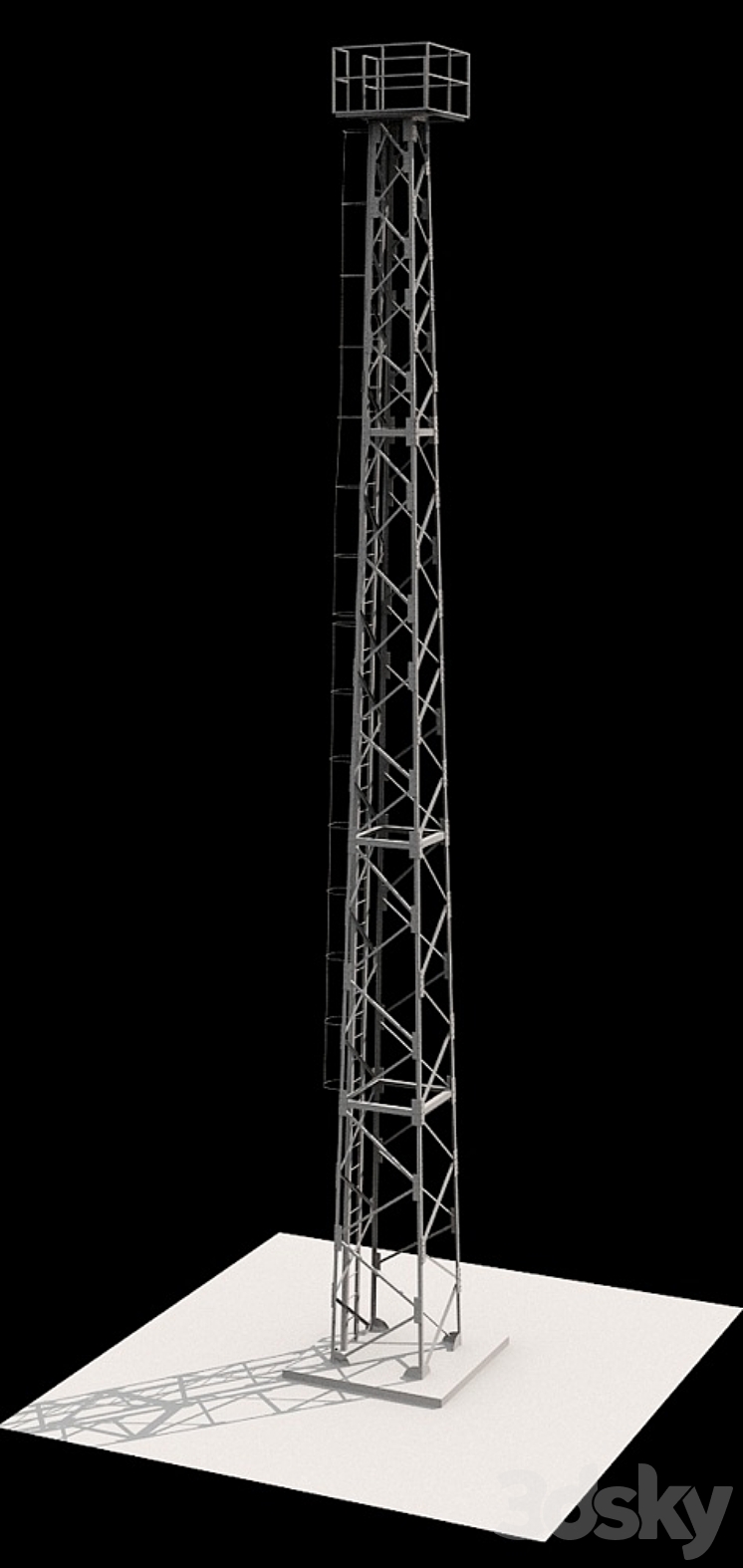 Tower - Urban environment - 3D model