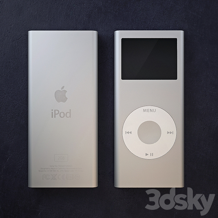 Apple/iPod nano 2 - Audio tech - 3D model
