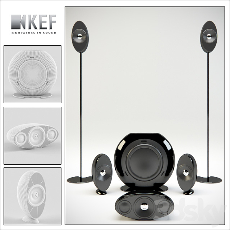 KEF KHT 3005SE - Audio tech - 3D model