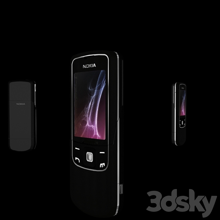 Nokia 8600 Luna - Phones - 3D model