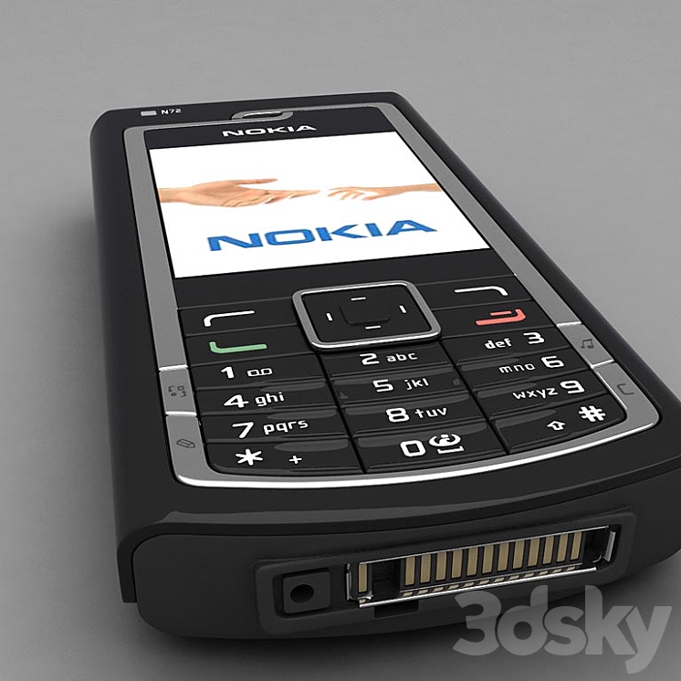 Nokia N72 - Phones - 3D model