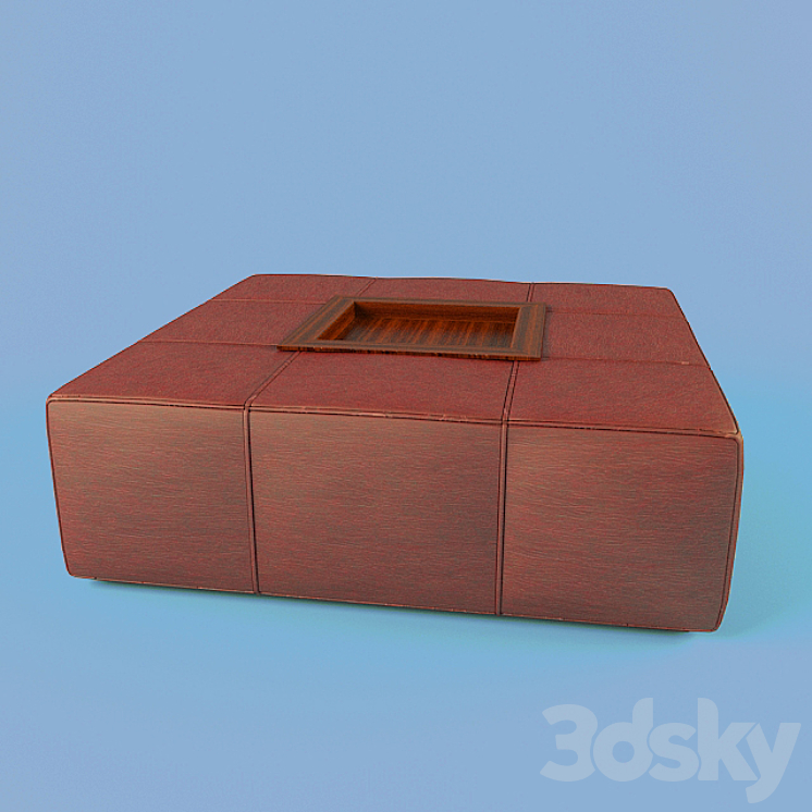 Poof Tray, Longhi - Other soft seating - 3D model