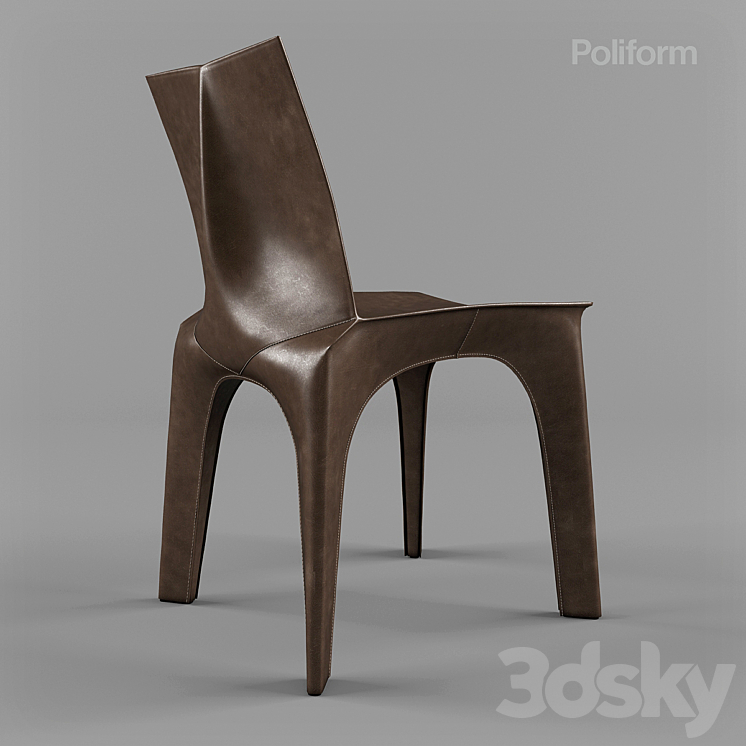 Poliform Bb chair - Chair - 3D model