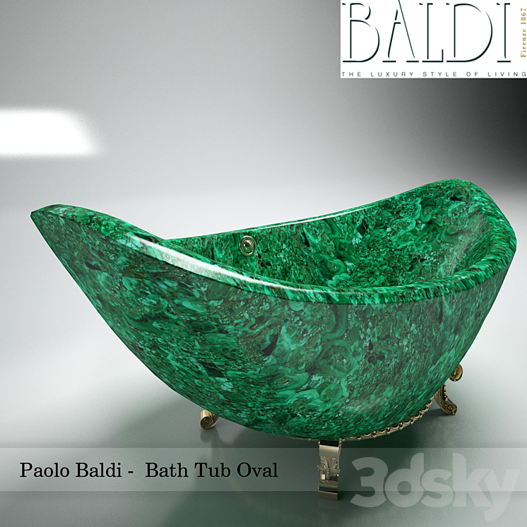 Paolo Baldi - Bath Tub Oval - Bathtub - 3D model