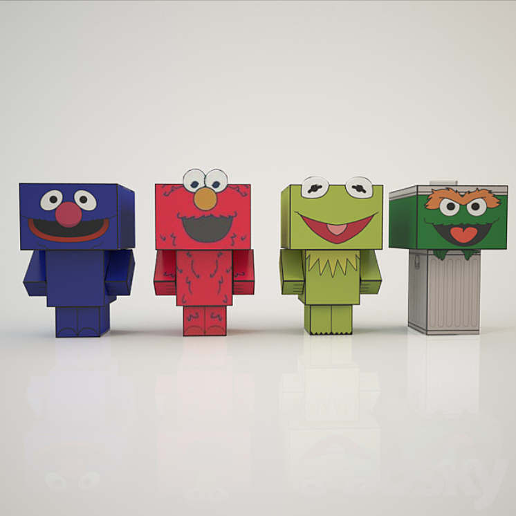 Cubeecraft - Muppets - Toy - 3D model