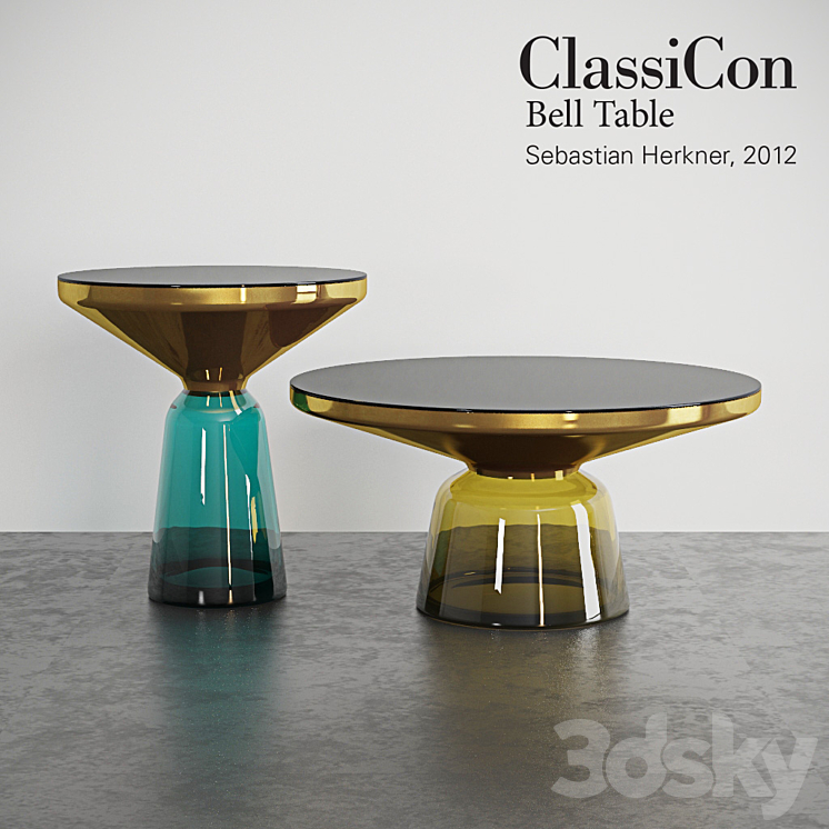 [3DSKY] ClassiCon Bell Table 3D Model | NEW UPDATE 2023