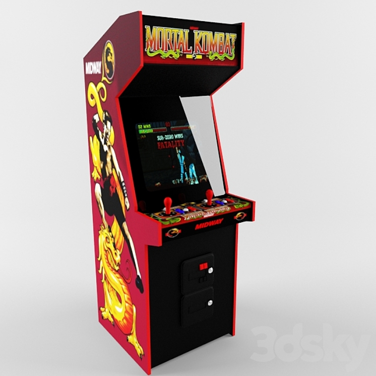 3d Arcade Cabinet Model