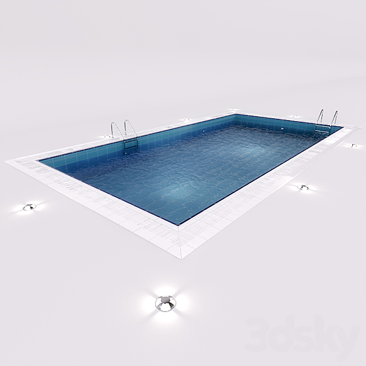 [3DSKY] Pool 3D Model | NEW UPDATE 2023