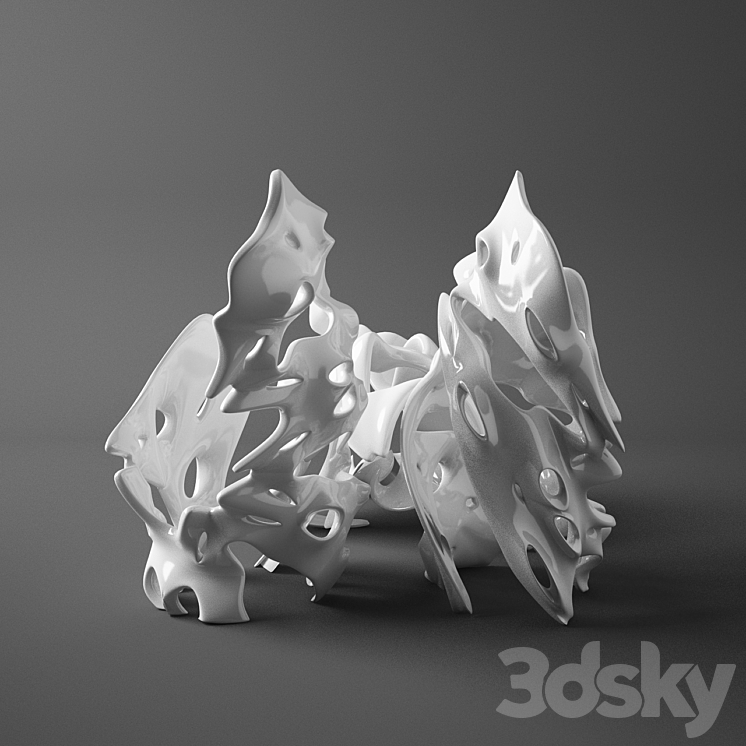 Decorative shapes "organic" - Other decorative objects - 3D model