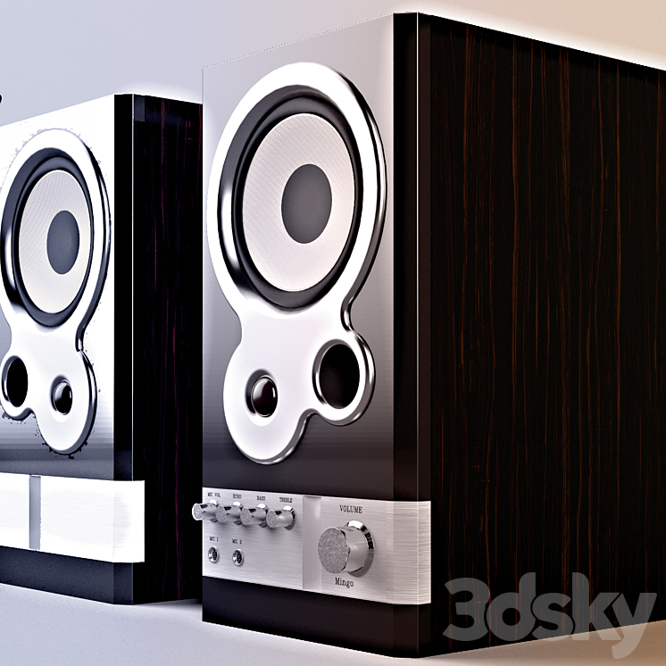 Speakers Mingo - Audio tech - 3D model