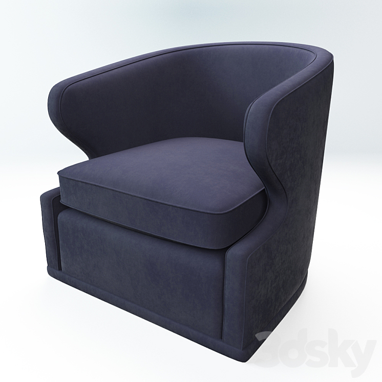 Dyna St Clair Swivel Chair - Arm chair - 3D model