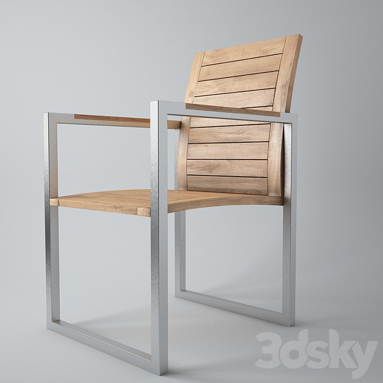 Royal botania table & chair - Table + Chair - 3D model