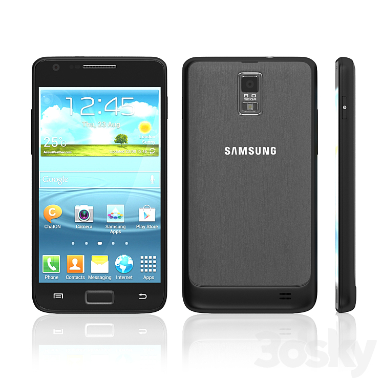 Samsung Galaxy S II - Phones - 3D model