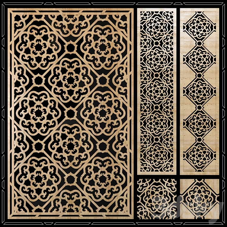 Laser cutting (Pattern №1) - Other decorative objects - 3D model