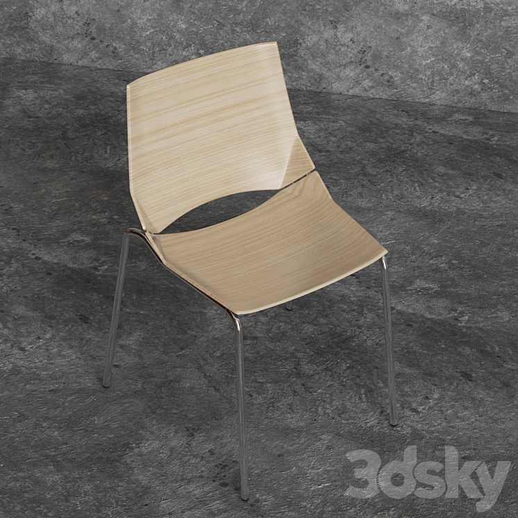 Plank paper chair - Chair - 3D model