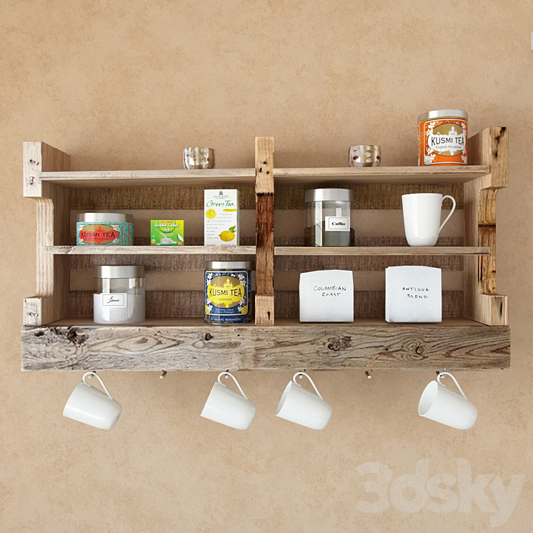 [3DSKY] Old Shelf 3D Model | NEW UPDATE 2023