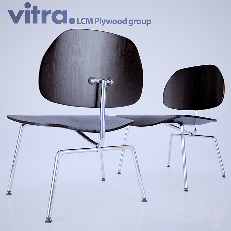 Vitra_Plywood_Chair_LCM - Chair - 3D model