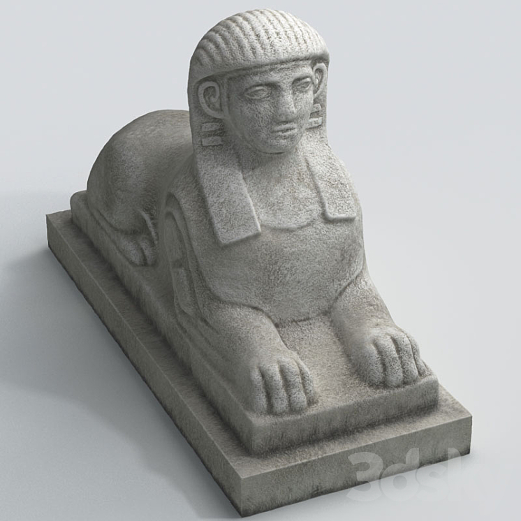 Statue sphinx - Sculpture - 3D model