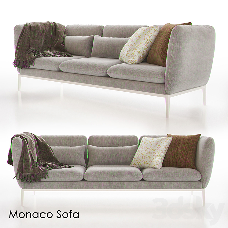 Monaco Sofa - Sofa - 3D model