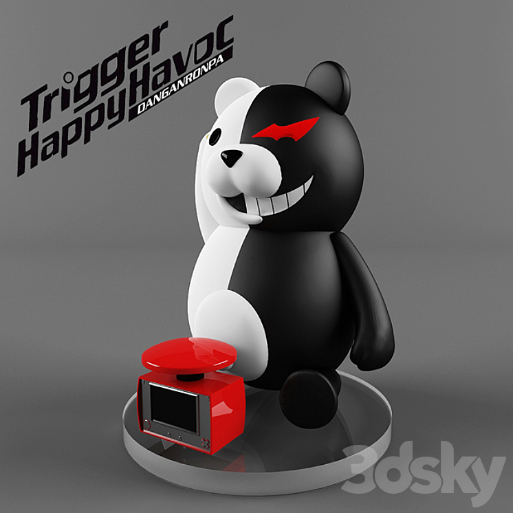 Monokuma - Toy - 3D model